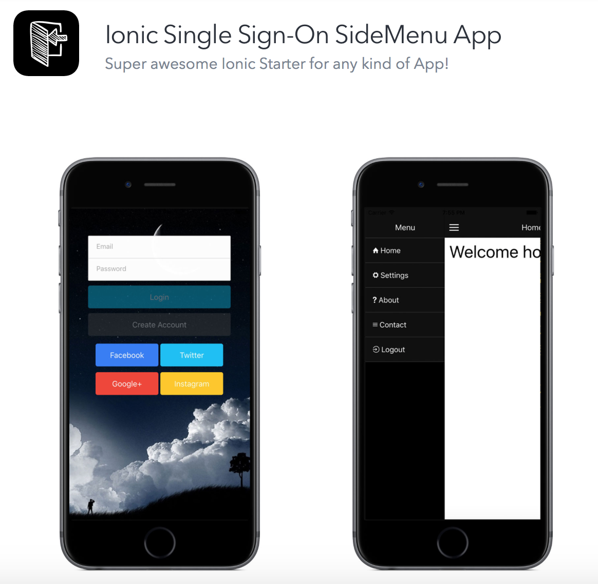 Ionic Side Menu App with User Creation - . / Rubber Chickin